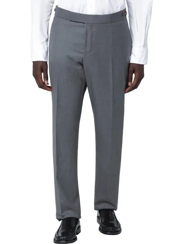 Thom Browne Wool Tailored Trousers - Gray
