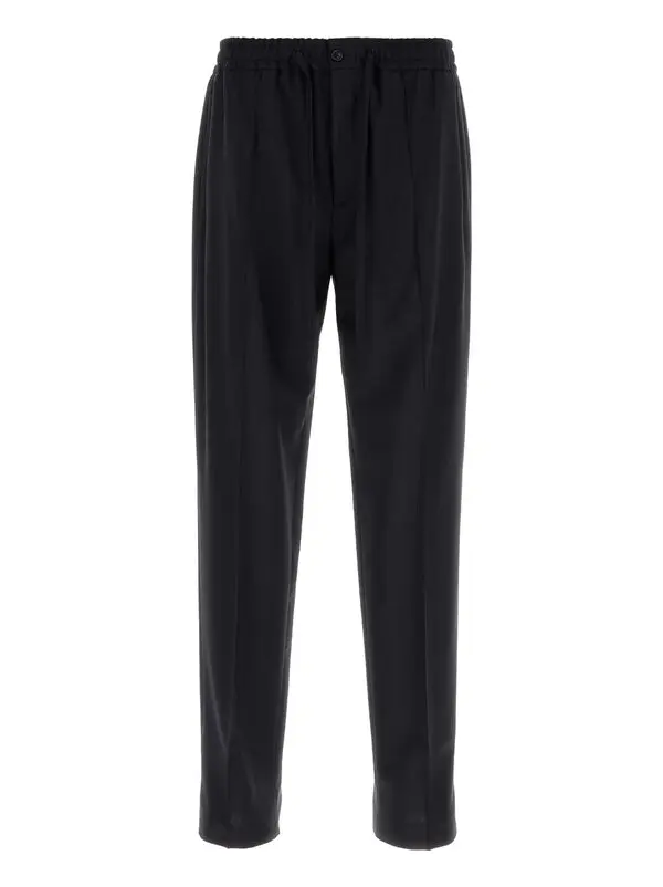 Valentino Garavani Dark Wool Blend Pant - Blue