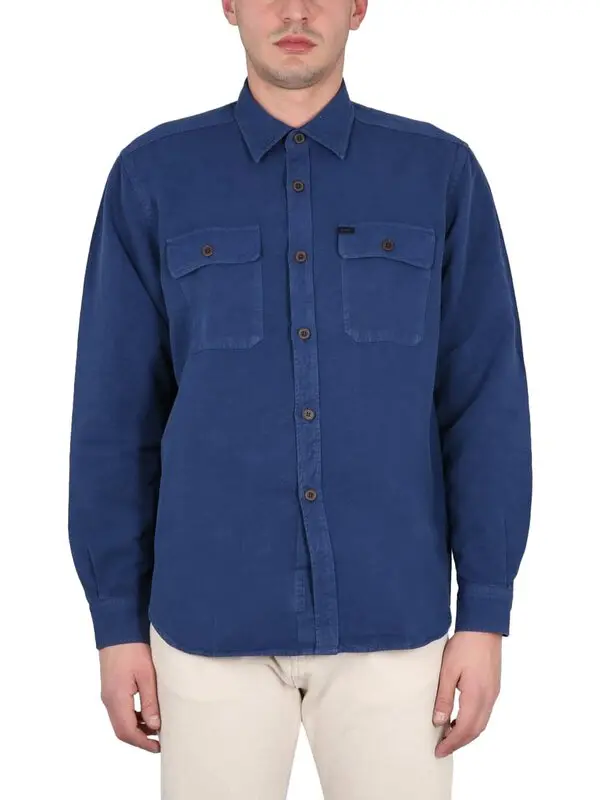 FAY Shirt With Pockets - Blue