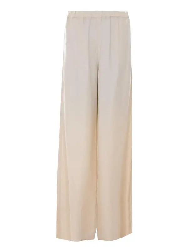 Max Mara Wide Leg Trousers - Cream