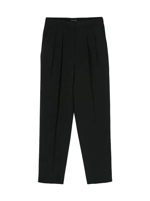 Giorgio Armani Tapered Trousers - Black