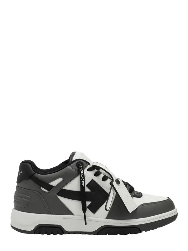 Off-White Leather Out Of Office Sneakers - Gray