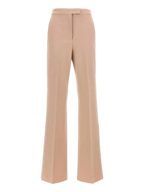 Max Mara Norcia Viscose Compact Jersey Trousers - Pink