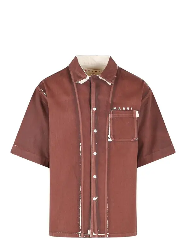 Marni Cotton Shirt - Brown