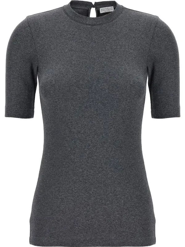 Brunello Cucinelli Cotton Crewneck Sweater - Multicolor