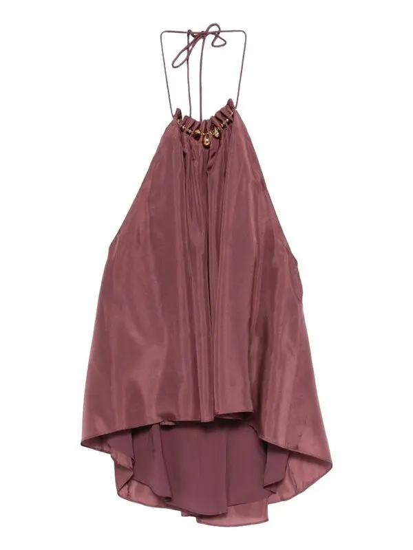 Zimmermann Aster Silk Halter Top - Multicolor