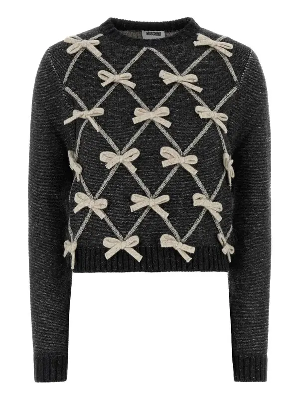 Moschino Wool Blend Sweater - Gray