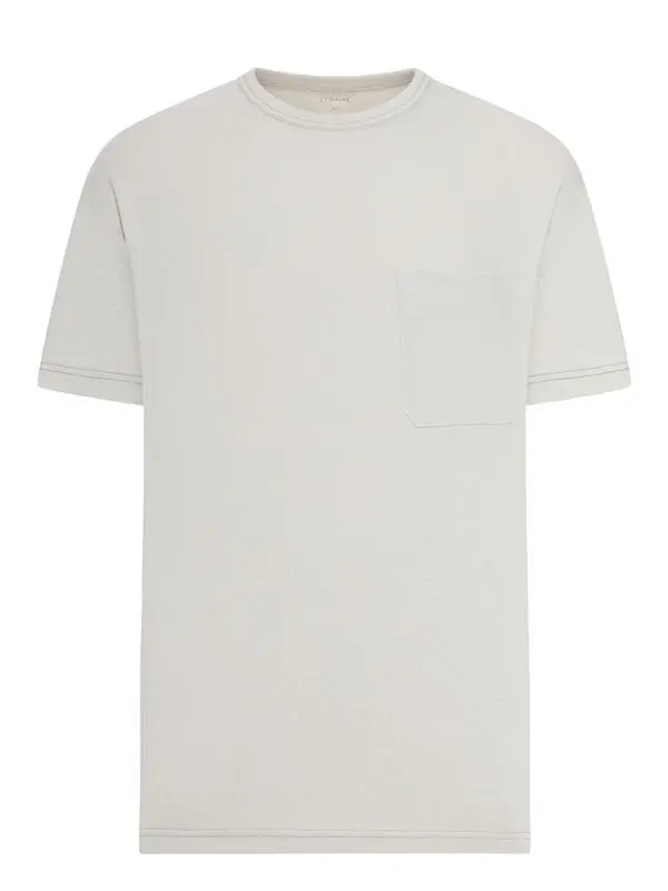 LEMAIRE Short-sleeved Boxy T-shirt In Heavy Jersey - Cream
