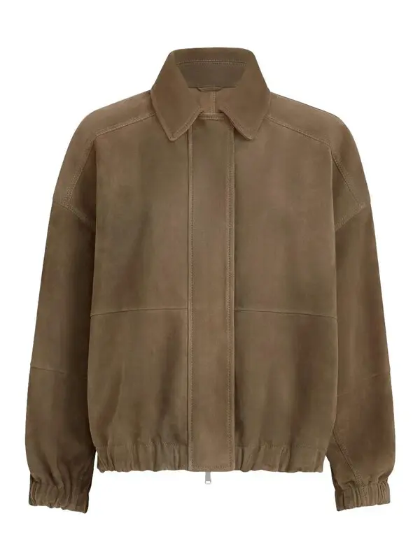 Brunello Cucinelli Leather Suede Jacket - Multicolor