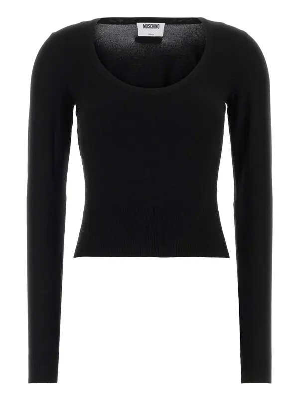 Moschino Viscose Blend Sweater - Black