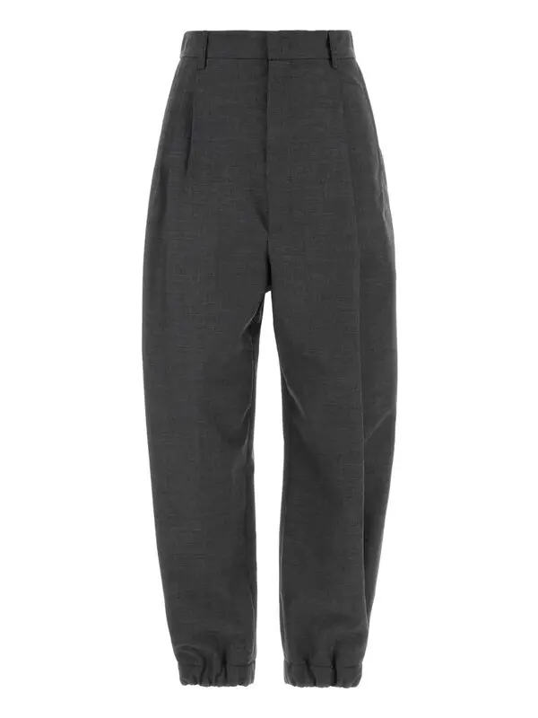 Moschino Grey Wool Pant - Gray