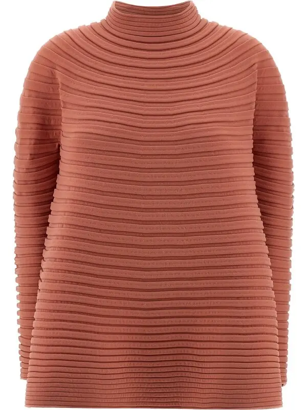 Issey Miyake Bounce Knit' Top - Pink