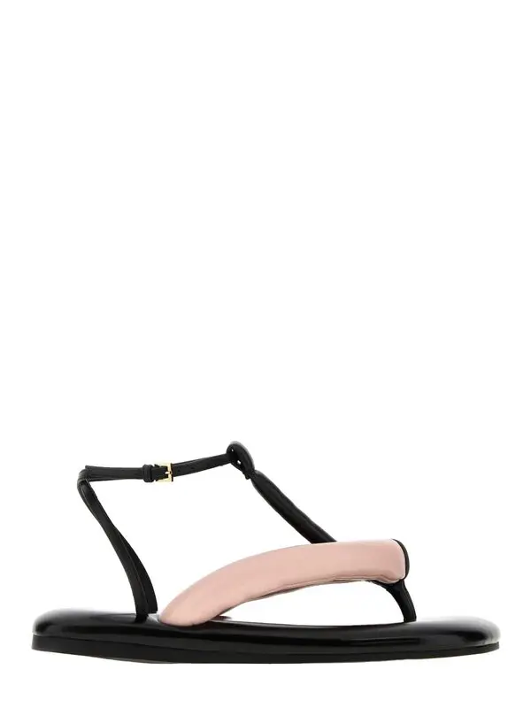 Givenchy Two-tone Leather Boudoir Thong Sandals - Multicolor