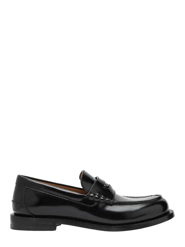 Gucci Loafer With Removable Gg Detail - Black