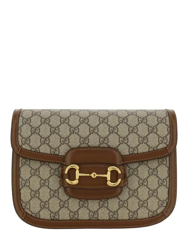 Gucci Horsebit Shoulder Bag - Cream