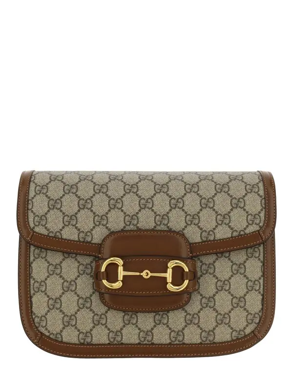 Gucci Horsebit Shoulder Bag - Cream