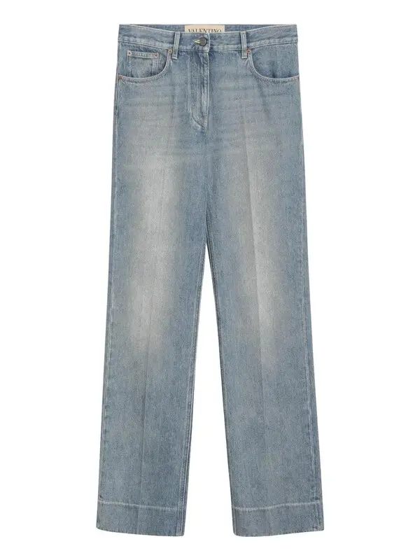 Valentino Garavani Light Washed-effect Jeans - Blue