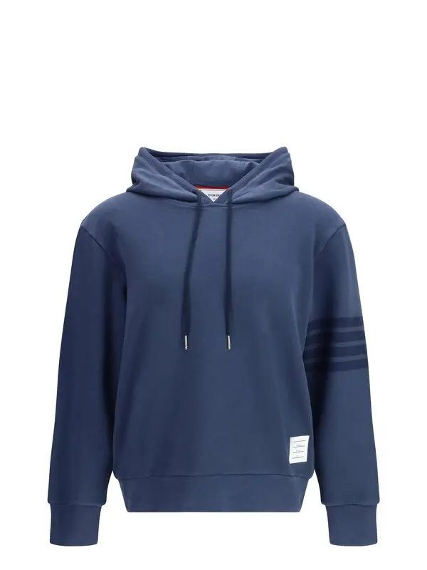Thom Browne Cotton Hoodie - Blue