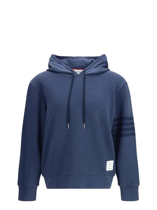 Thom Browne Cotton Hoodie - Blue