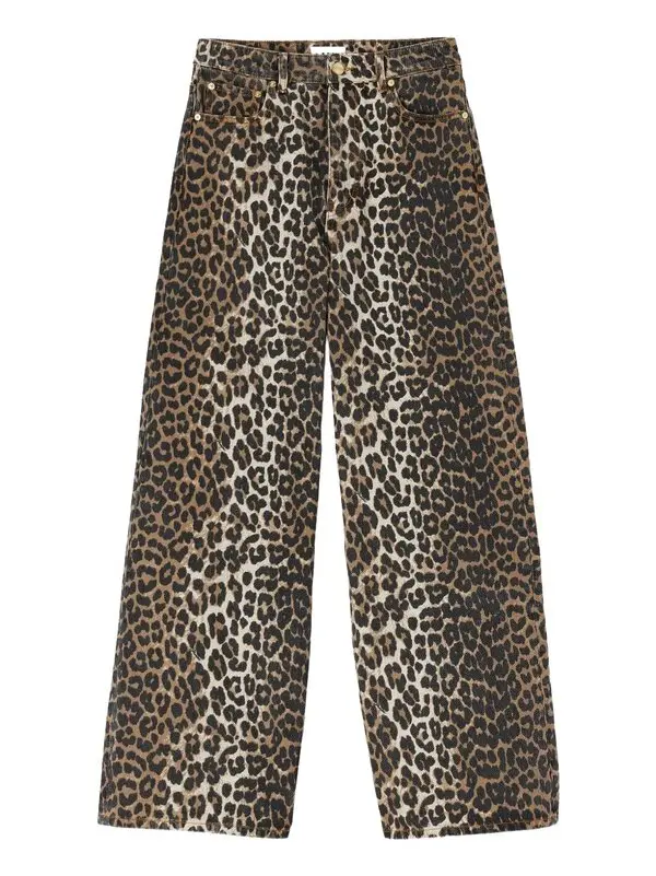 GANNI Organic Cotton Denim Jeans - Multicolor