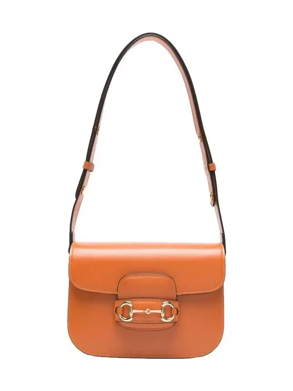 Gucci Calf Leather Shoulder Bag - Orange