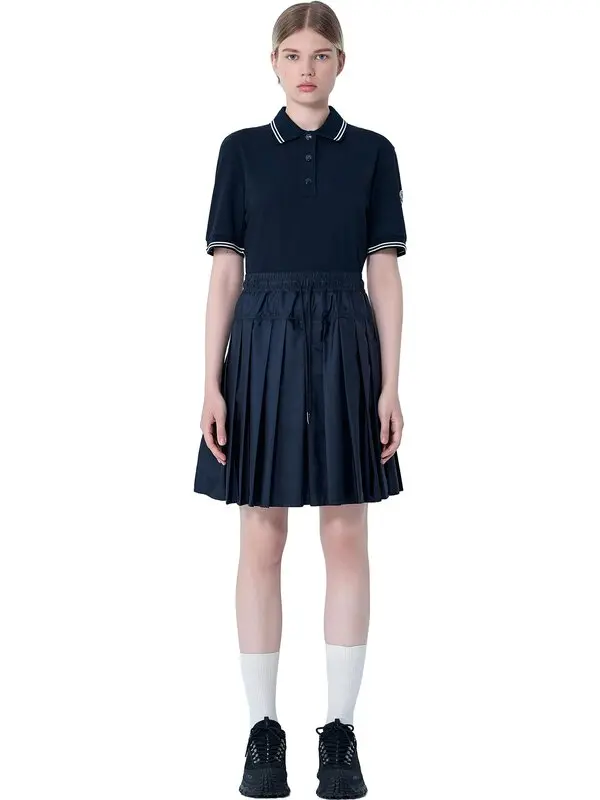 Moncler Piquet Polo Shirt Dress - Blue
