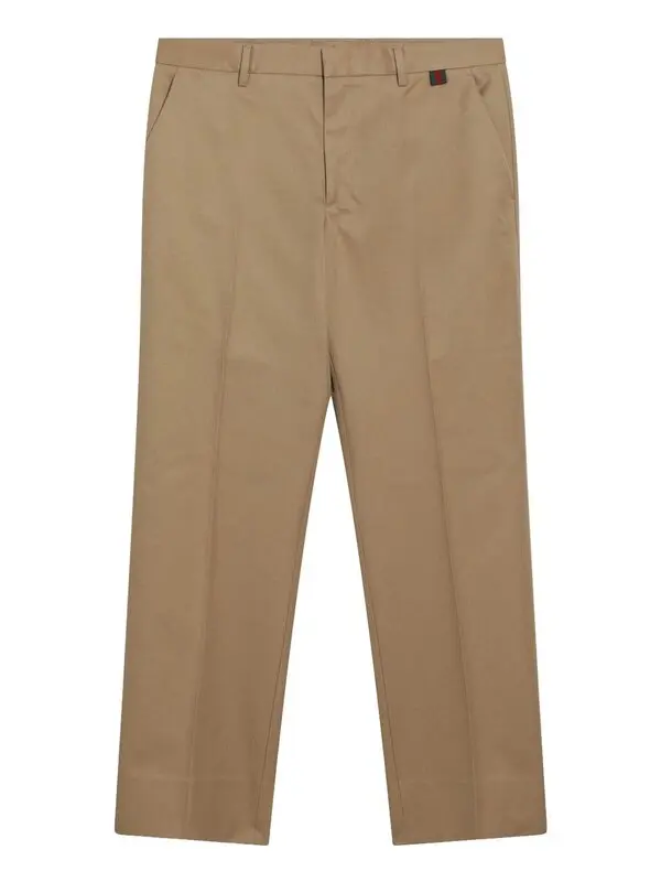 Gucci Cotton Trousers - Cream