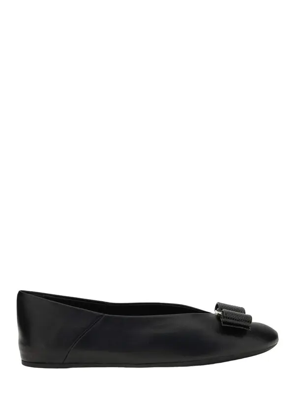 FERRAGAMO Vara Bow Ballerinas - Black