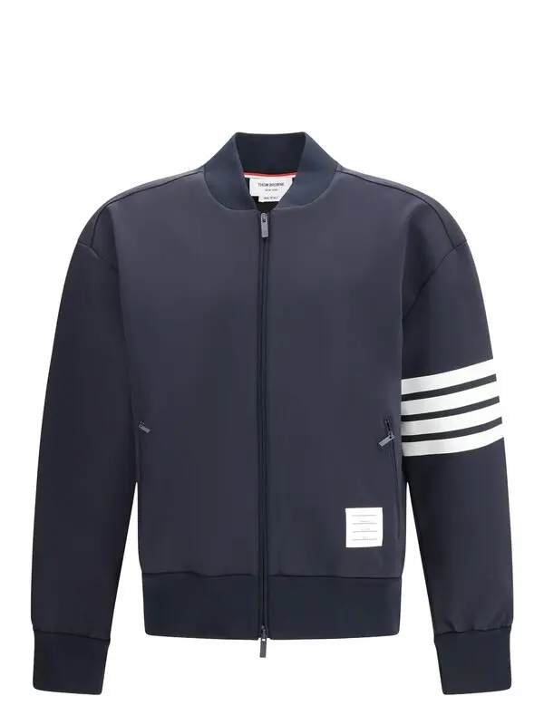 Thom Browne Zipped Bomber Jacket - Blue
