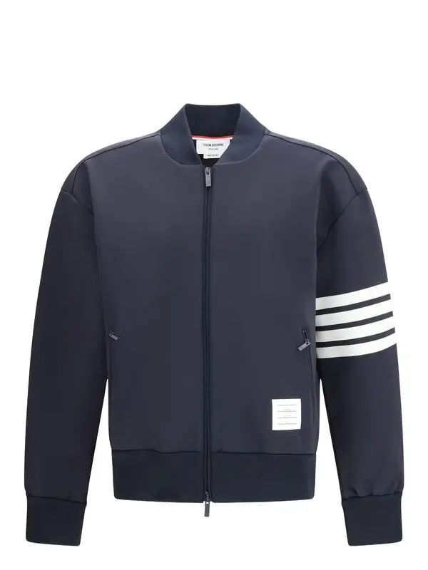 Thom Browne Zipped Bomber Jacket - Blue