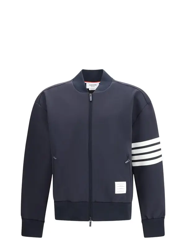 Thom Browne Zipped Bomber Jacket - Blue