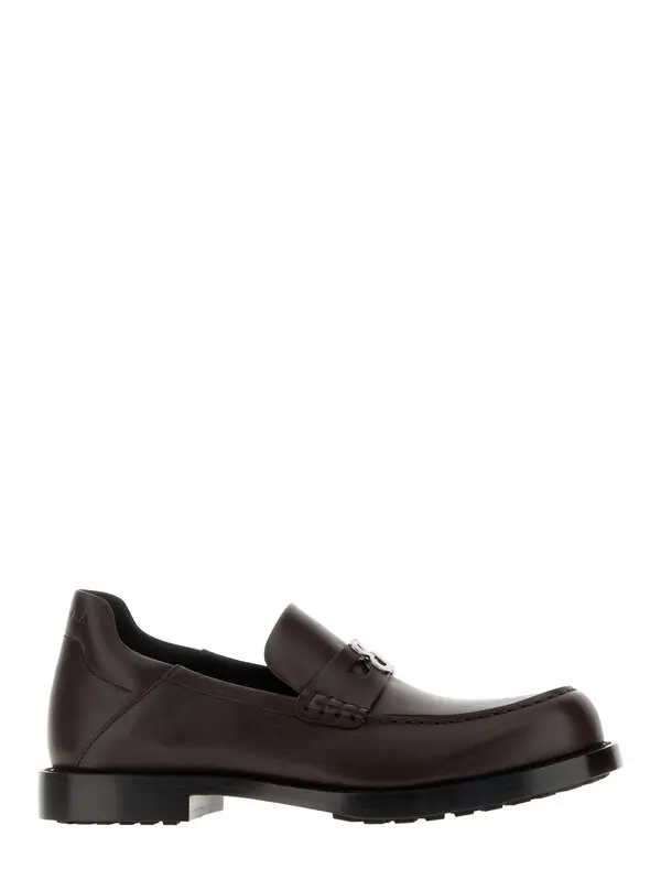 Balenciaga Calf Leather Loafers - Brown
