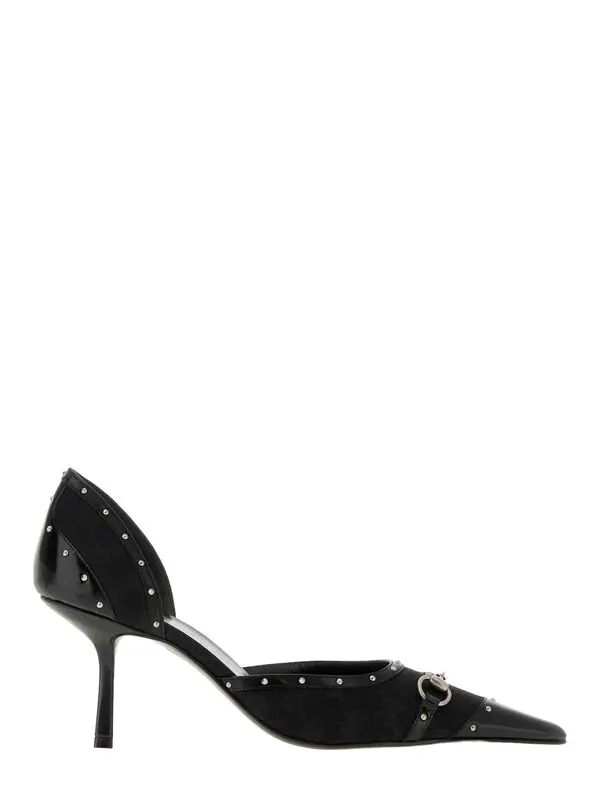 Gucci Gg Fabric Savoy Pumps - Black