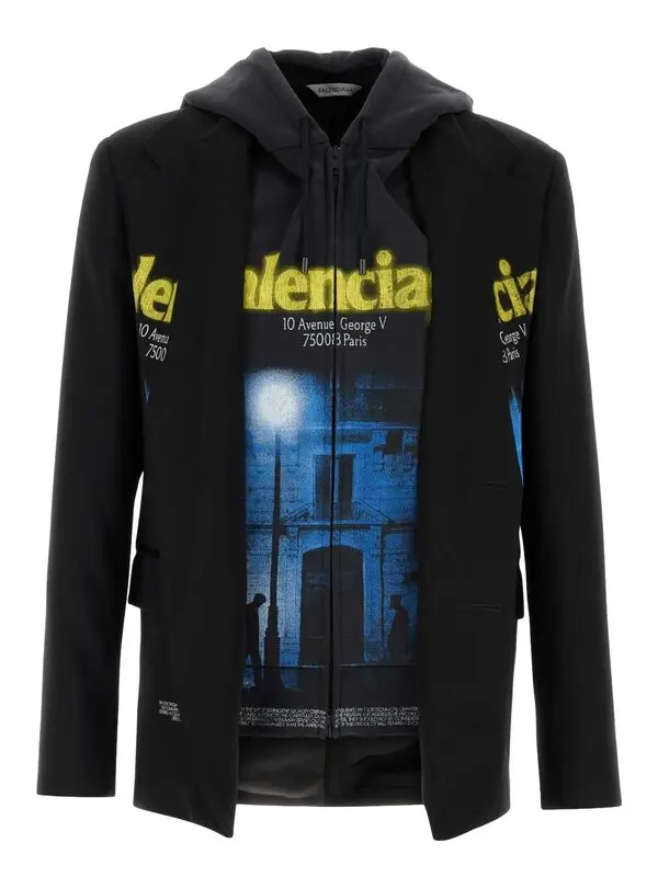 Balenciaga Wool Blazer - Black