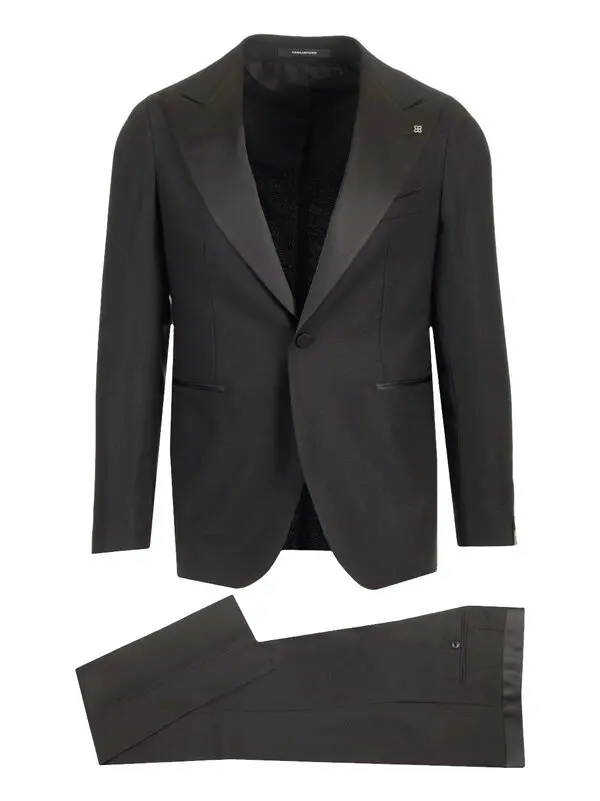 Tagliatore Tuxedo With Peak Lapels - Black