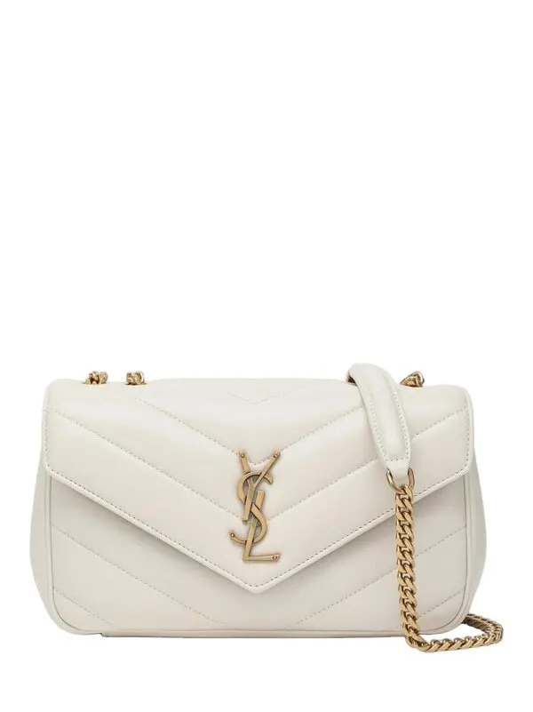 Saint Laurent Loulou Small Bag White Leather - Cream