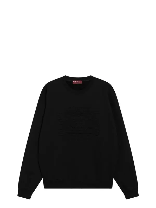 Gucci Brushed Cotton Jersey Sweatshirt - Black
