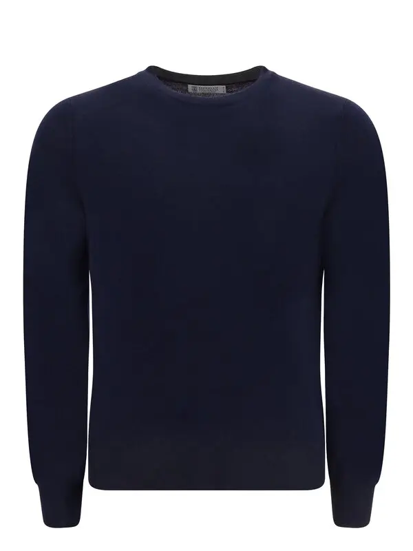 Brunello Cucinelli Virgin Wool Sweater - Blue