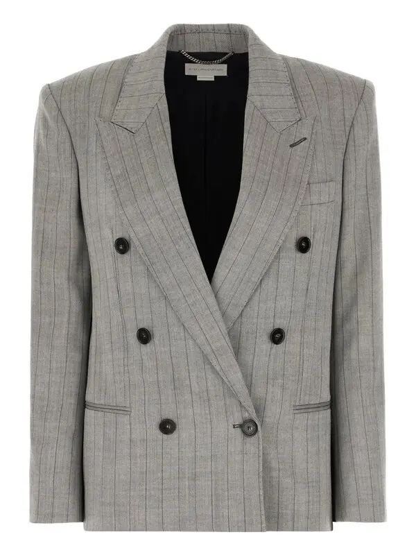 Stella McCartney Striped Double-breasted Blazer - Multicolor