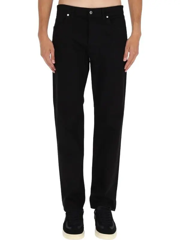 Stone Island Regular Fit Denim Pants - Black