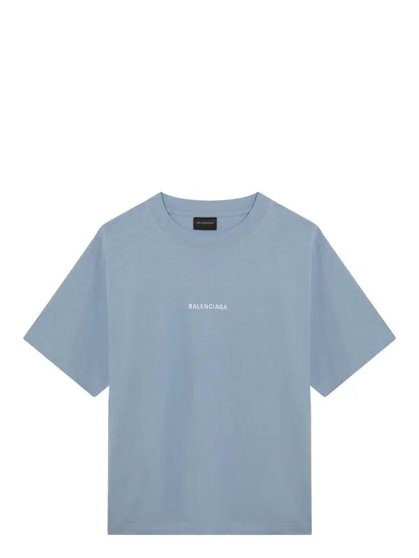 Balenciaga Light Back Medium Fit T-shirt - Blue