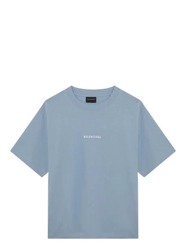 Balenciaga Medium Fit T-shirt - Blue