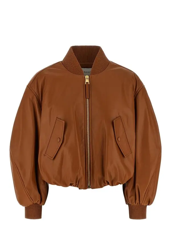Givenchy Lamb Leather Jacket - Brown