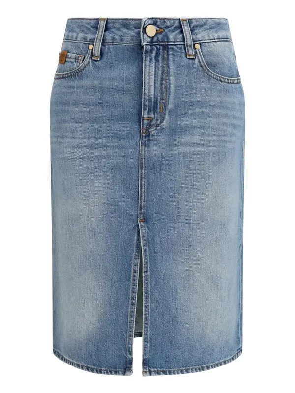 Jacob Cohen Denim Midi Skirt - Blue