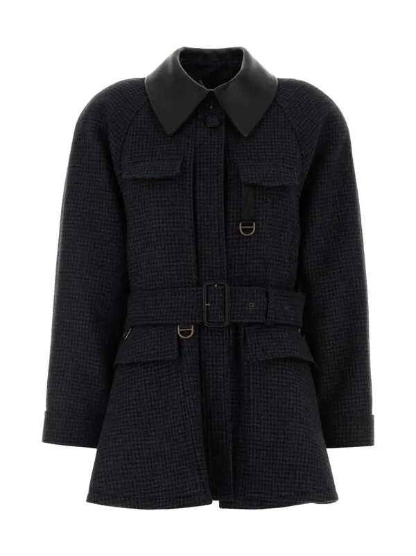 Chloé Embroidered Wool Coat - Multicolor