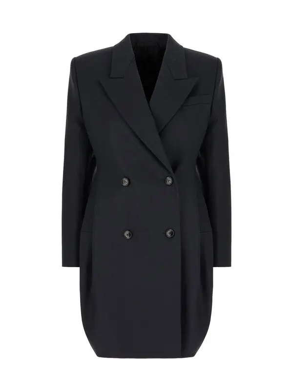 Alaïa Double-breasted Tailored Coat - Multicolor