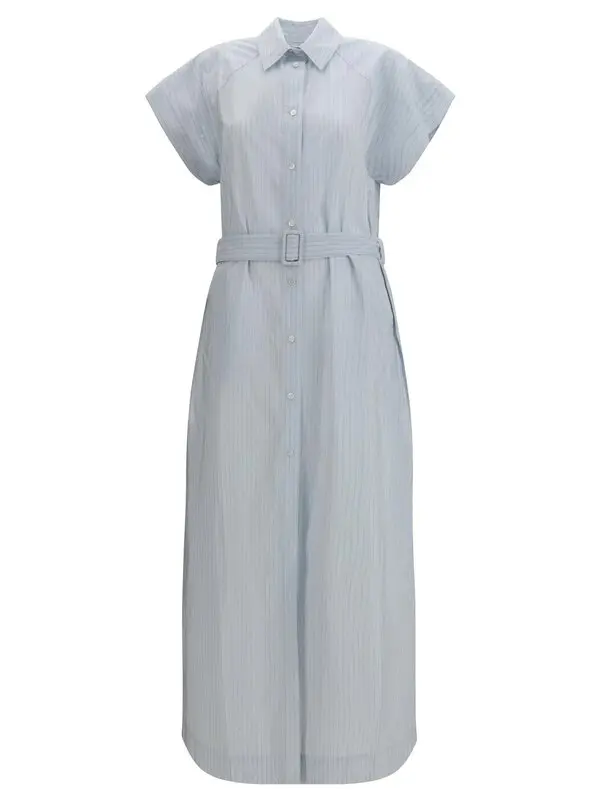Jacob Cohen Long Poplin Chemisier Dress - Blue