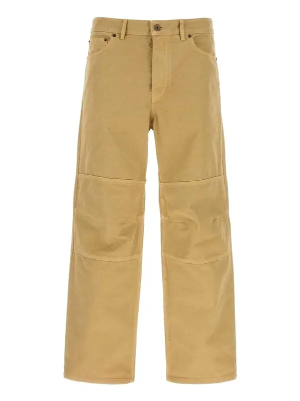 Burberry Mustard Cotton Pant - Yellow
