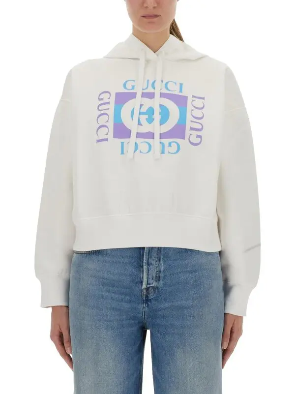 Gucci Cotton Hoodie - White