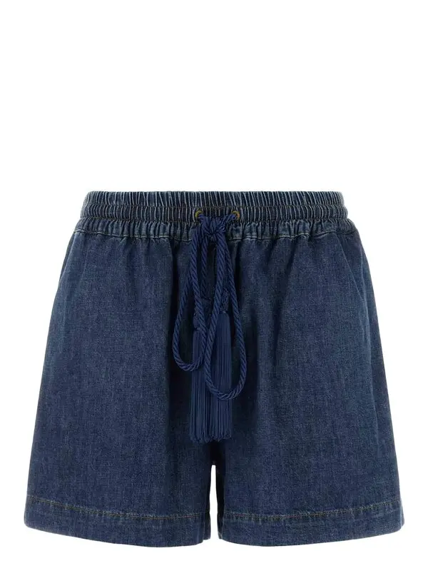 Valentino Garavani Denim Shorts - Blue